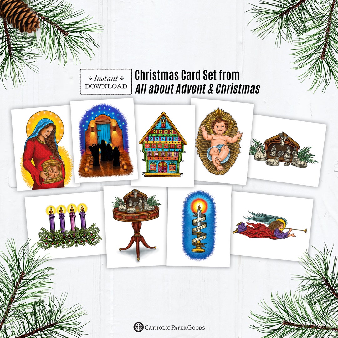Catholic Christmas Cards From All About Advent & Christmas - Etsy
