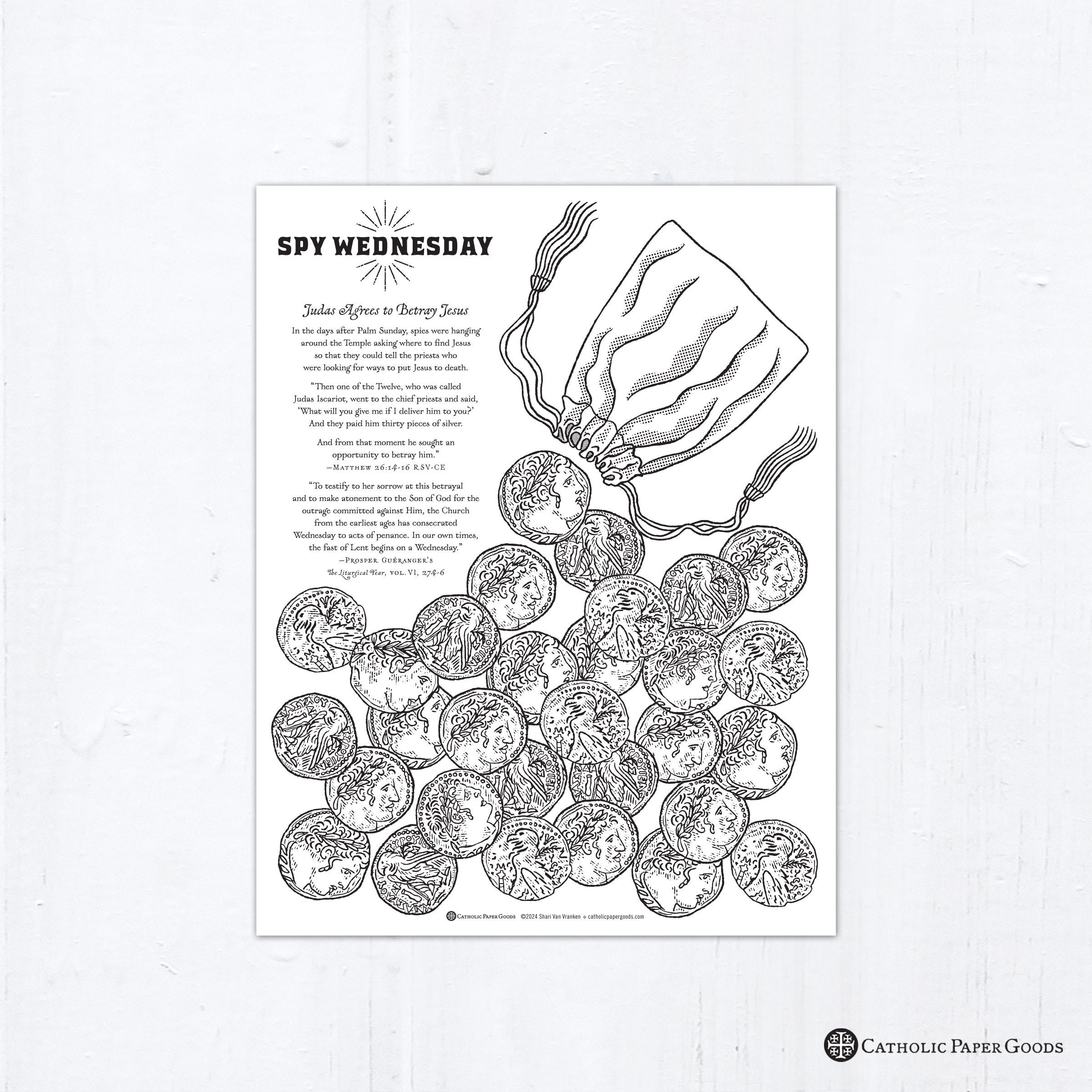 Holy Week Coloring Pages, Bundle of 11, Printable Palm Sunday Spy ...