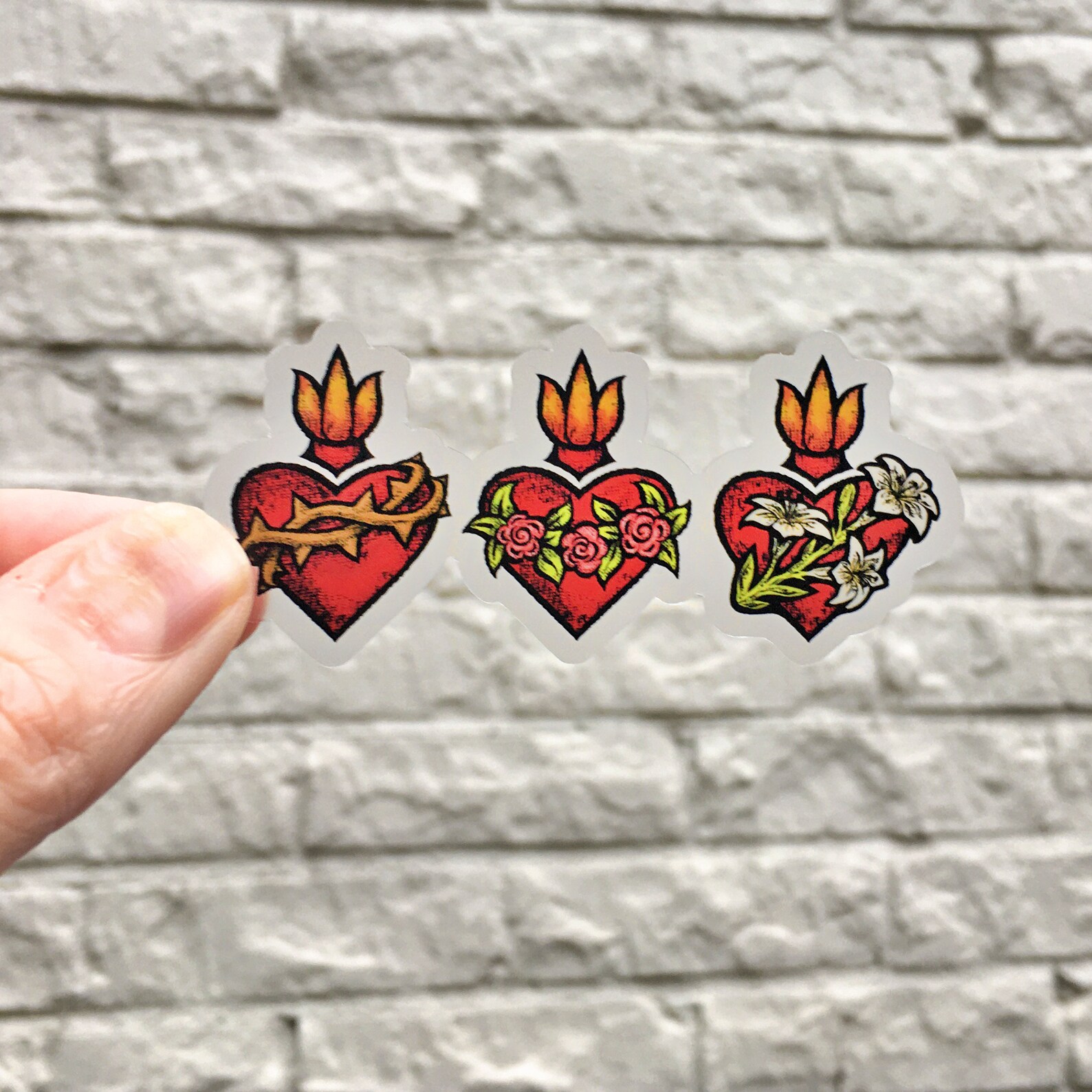 Sacred Heart Immaculate Heart and Chaste Heart of St. Joseph - Etsy