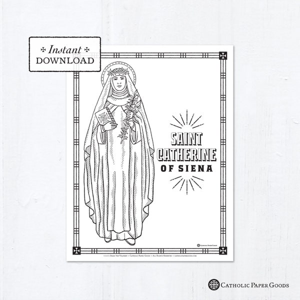 Catherine of Siena - Etsy