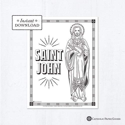 Catholic Coloring Page Saint Dominic Savio Catholic Saints - Etsy