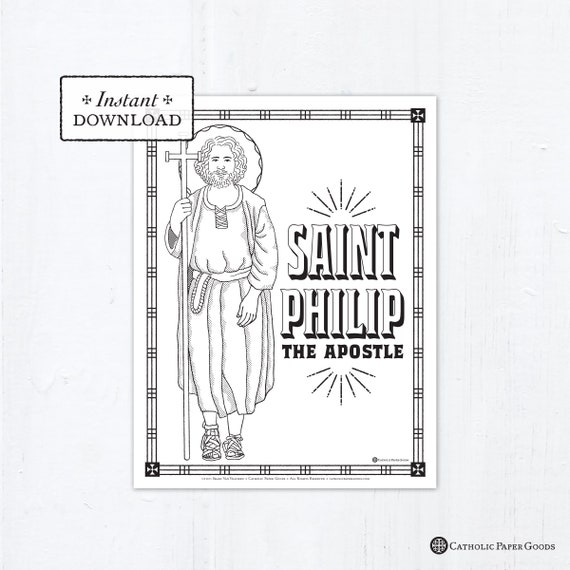 Philip The Evangelist Coloring Pages