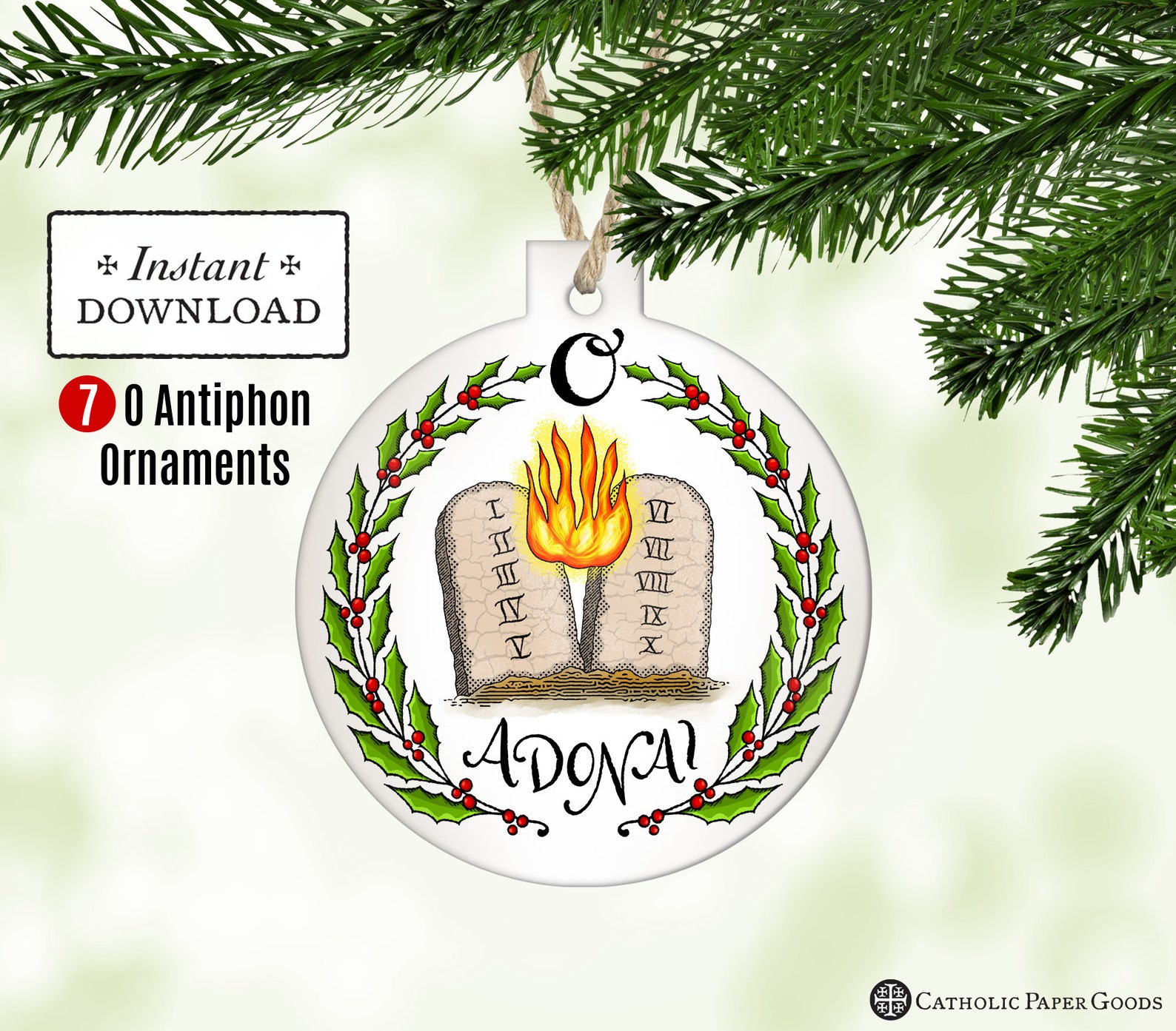 O Antiphons Ornaments: Printable Advent Decor (PDF Download) - Etsy