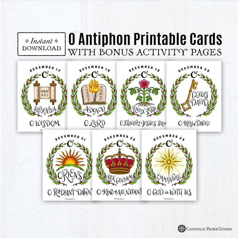 O Antiphons Printable - Etsy