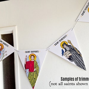 Printable All Saints Day Banner Set 2 Bundle, Color & Coloring Page ...