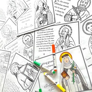 Lent With the Saints Coloring Pages: Catholic Kids Activity (PDF ...