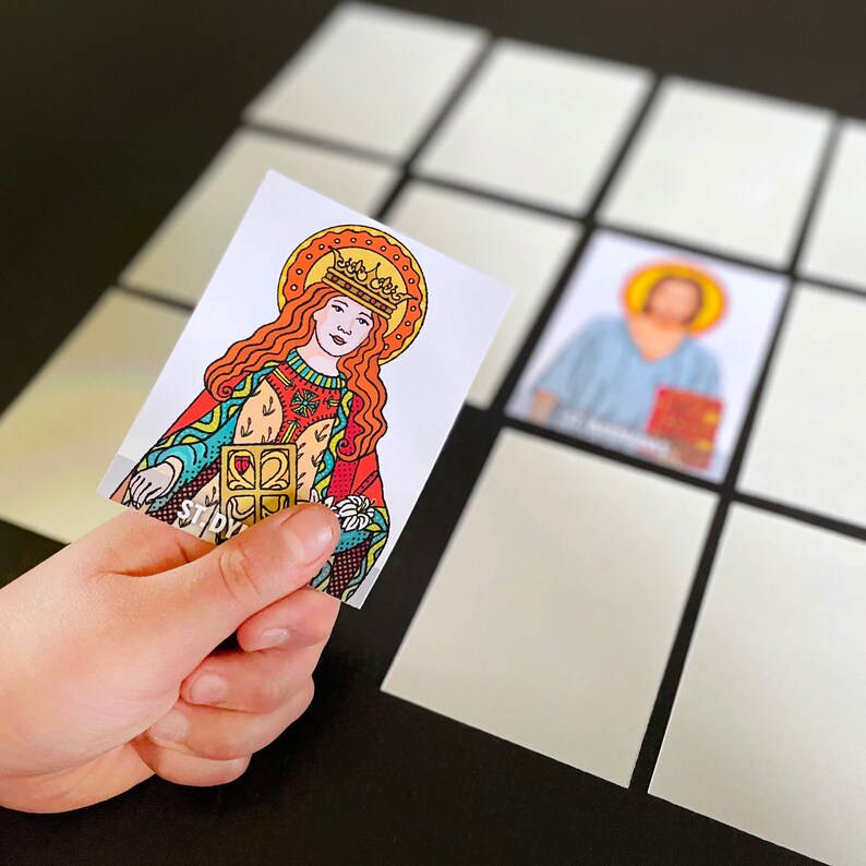 Catholic Saint Bingo & Memory Game With 24 Coloring Pages: July August ...