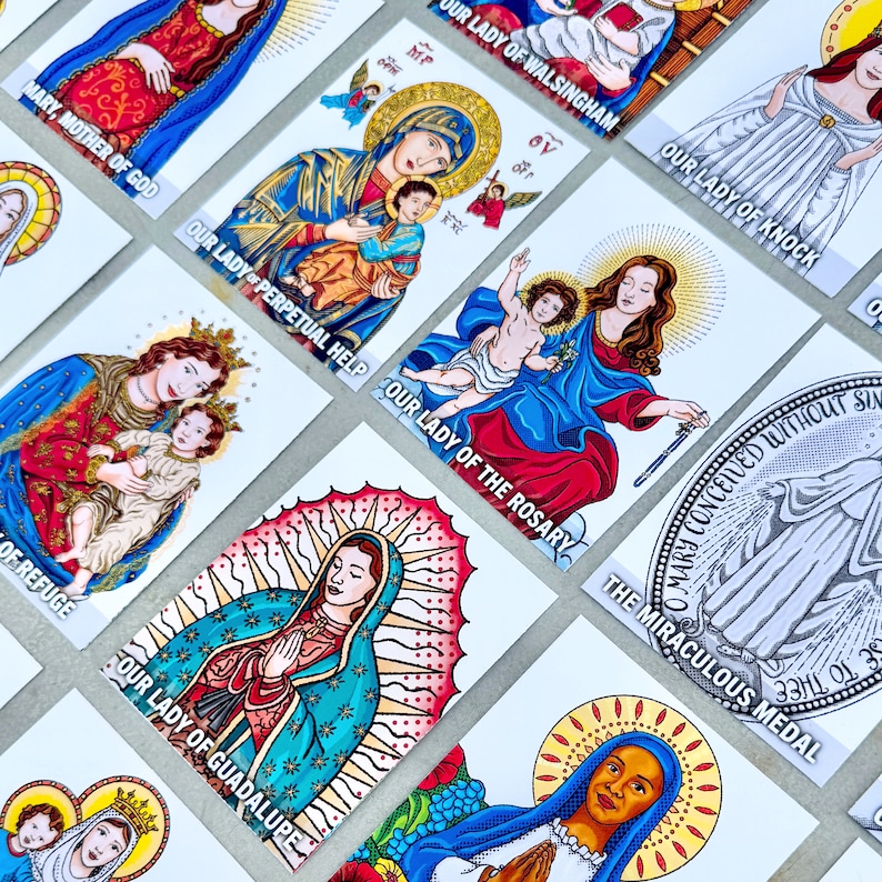 Marian Bingo & Memory Game: Catholic Kids Activity (PDF) - Etsy