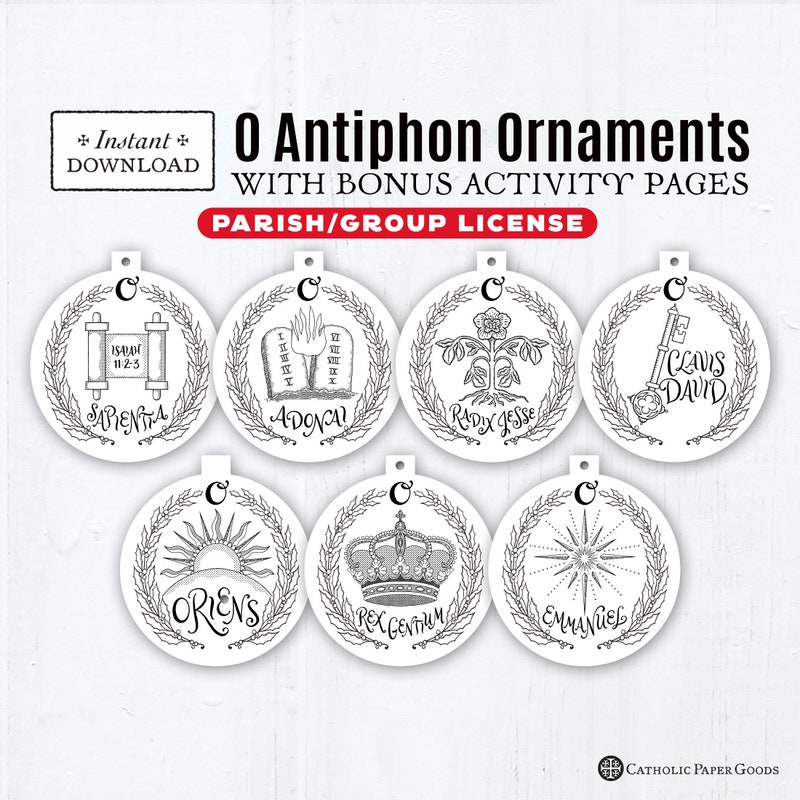 O Antiphons Printable - Etsy