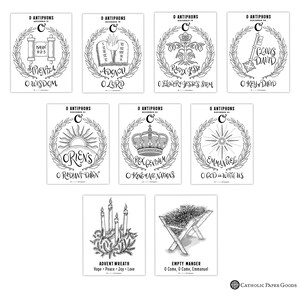 Advent Bingo Game Memory Game BUNDLE BONUS 24 Coloring Pages Advent ...