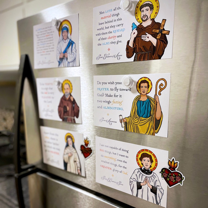 Lent With the Saints 24 Printable Catholic Saint Art Prints, Saint ...