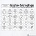 Jesse Tree Coloring Pages: Catholic Advent Activity (instant Download ...