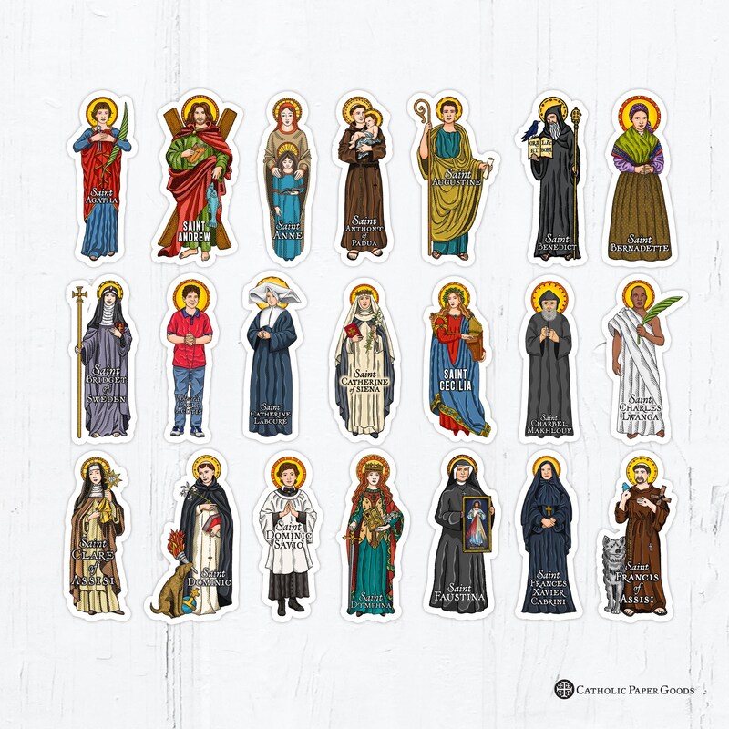 Catholic Stickers - Etsy
