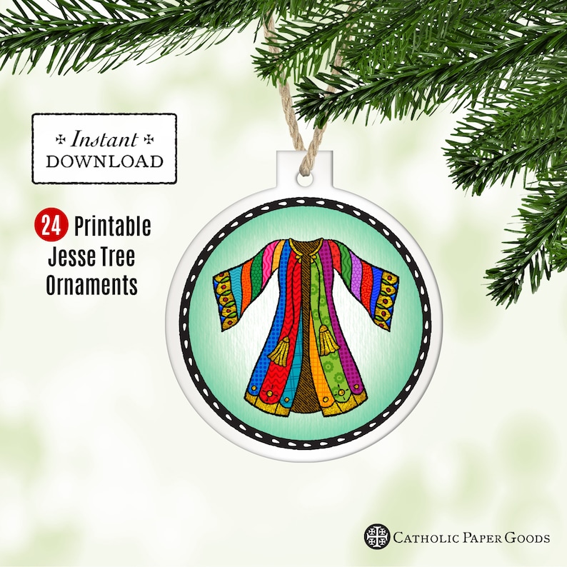 24 Printable Jesse Tree Ornaments: Catholic Advent Decor (PDF) - Etsy