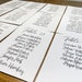 Handwritten Wedding Seating Chart, Calligraphy Wedding Seating ...