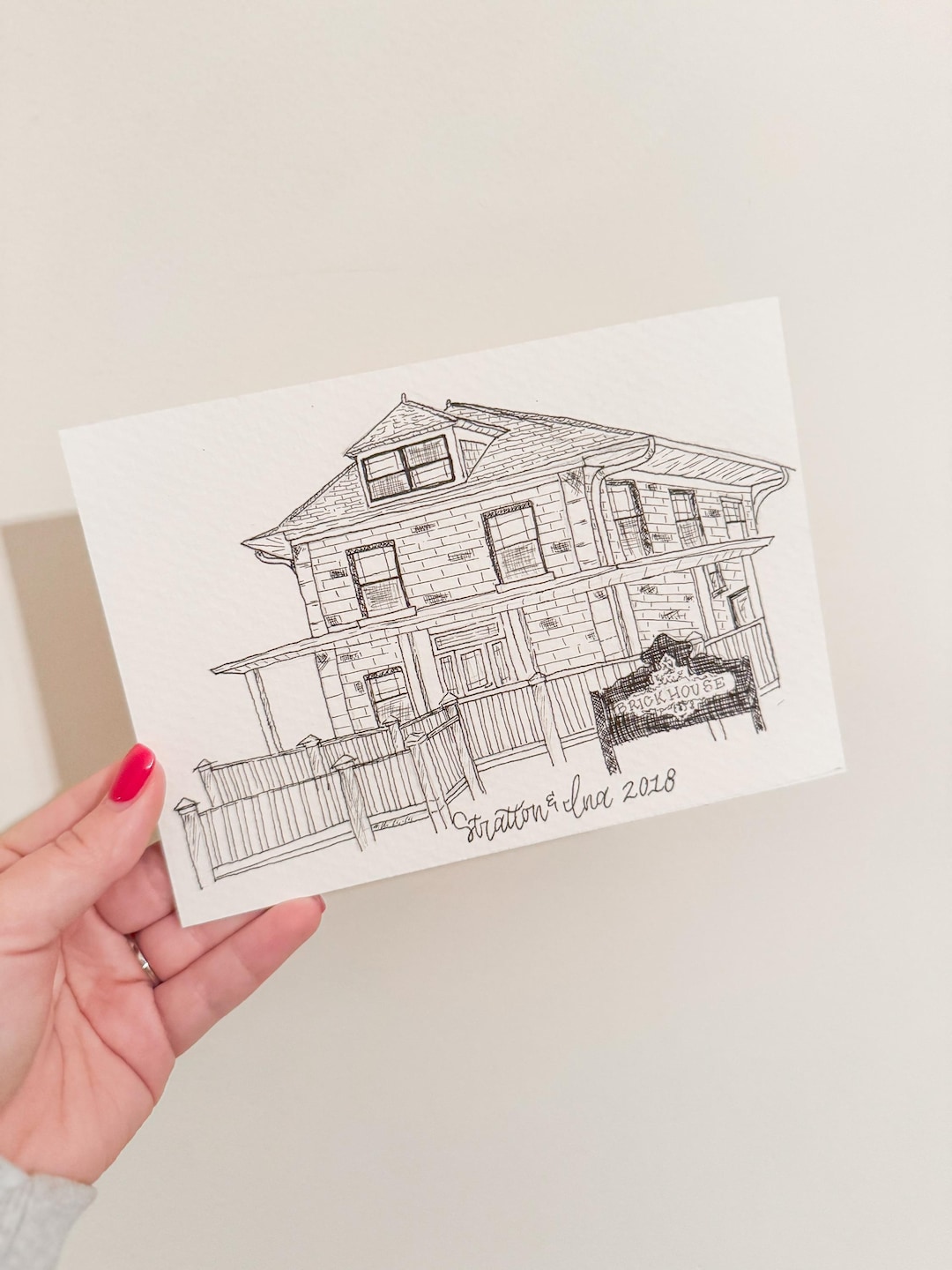 First Date Portrait, Hand Drawn Business Sketch, Custom First Date ...