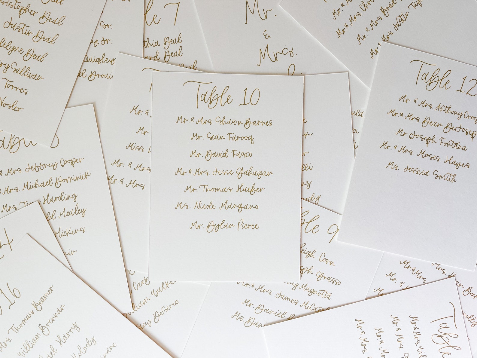 Handwritten Wedding Seating Chart, Calligraphy Wedding Seating ...
