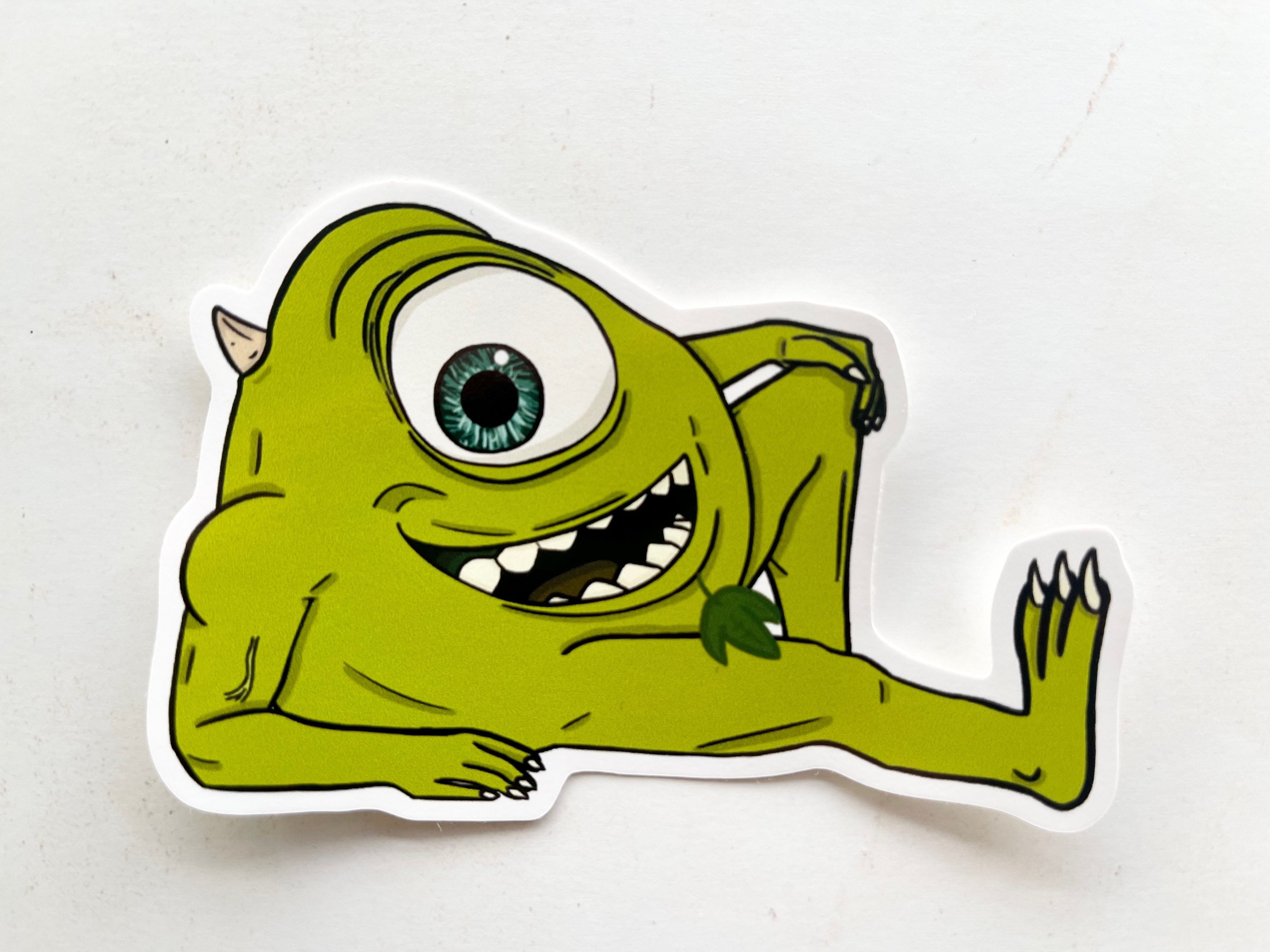 Mike Wazowski buff Sticker Monsters Inc. - Etsy UK