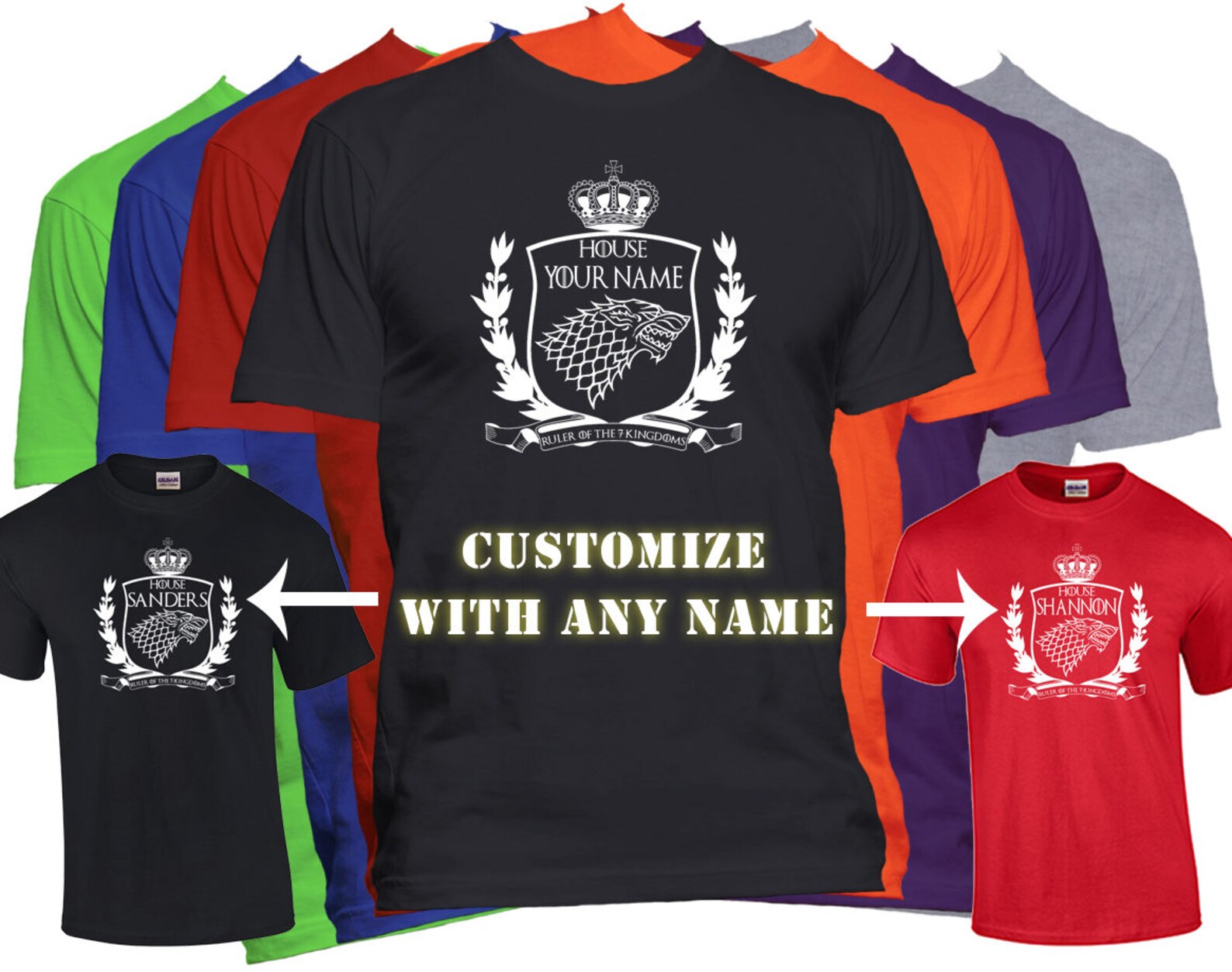 Custom Family Name Shirt House Name Inspired Personalized Name | Etsy