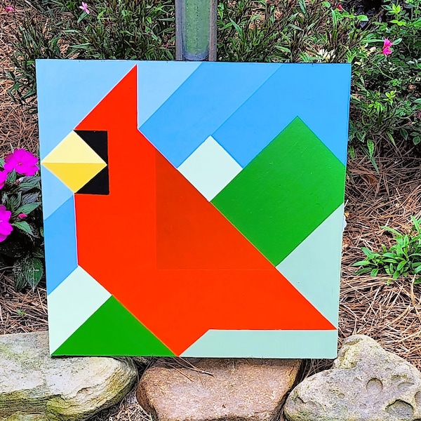Cardinal Barn Quilts - Etsy