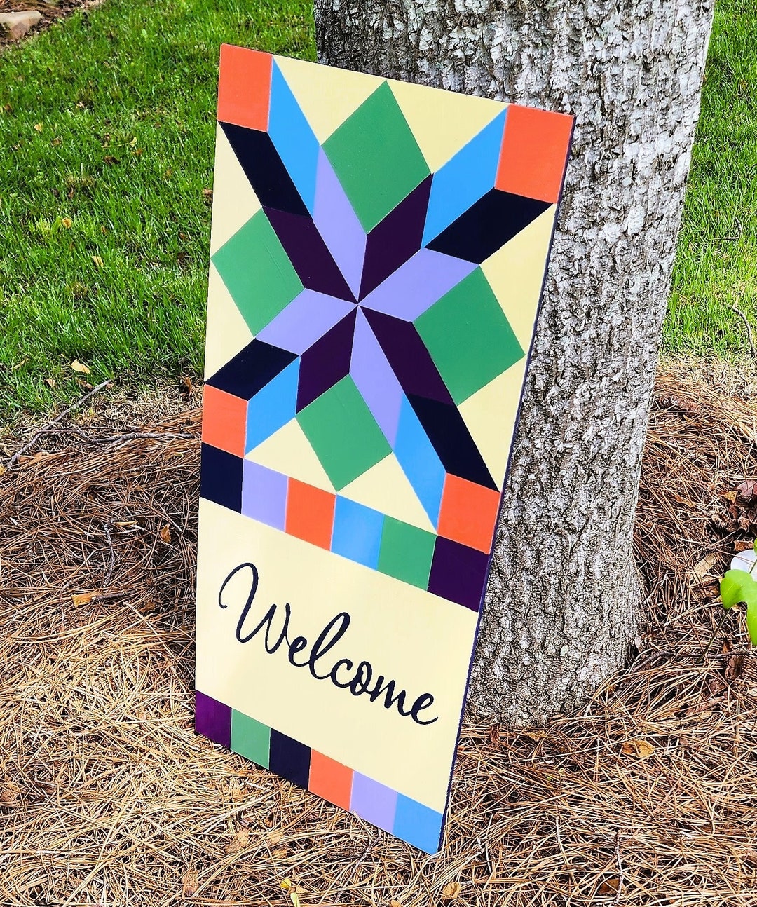 Welcome Entry Sign - Etsy