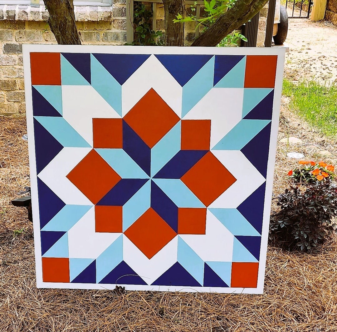 Carpenter's Wheel Barn Quilt - Etsy