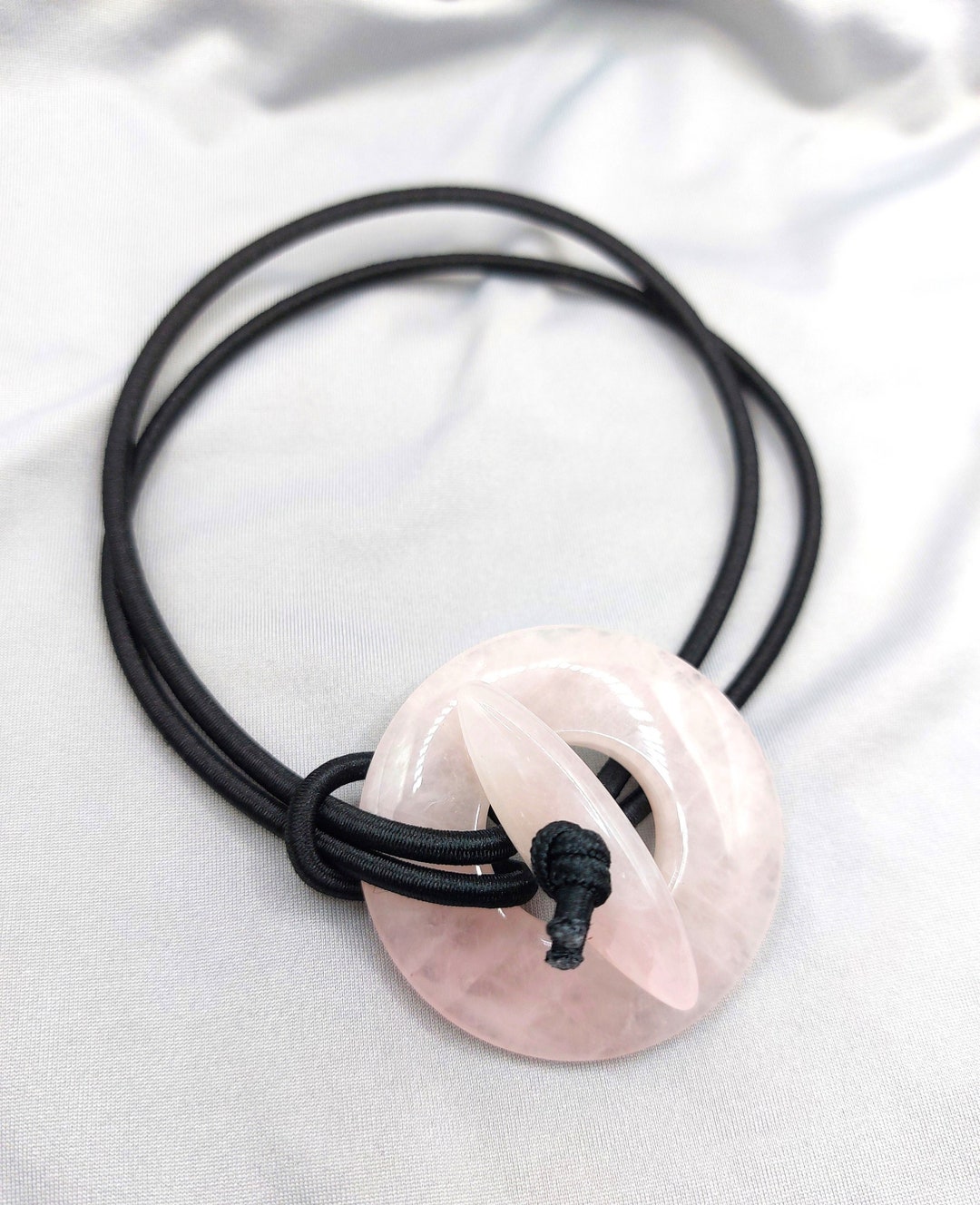 Gemstone Dread Tie Rose Quartz, Loc Tie, Loc Accessories, Dreadlock ...