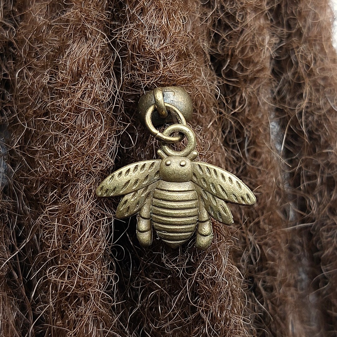Honey Bee Loc Jewelry 4.5mm, Loc Bead, Hair Beads, Small Dread Beads ...