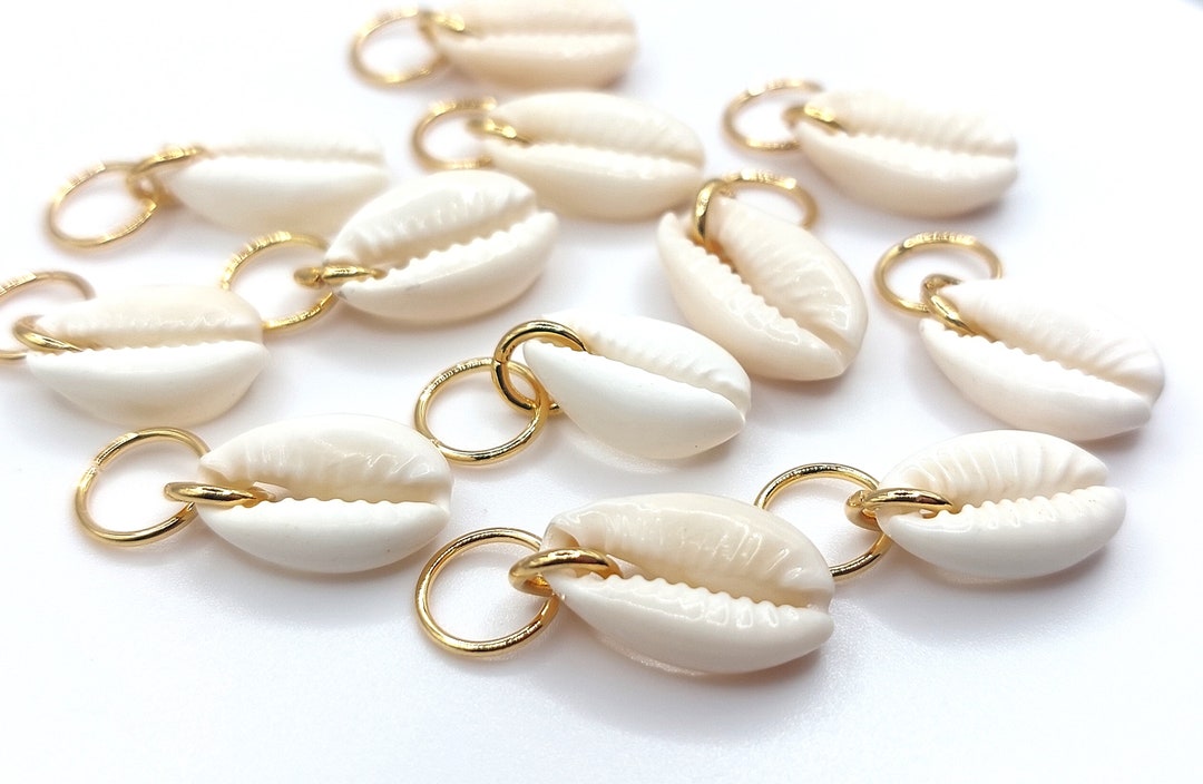 12 Pc Small Cowrie Hair Rings 8mm, Sisterlocks, Shell Loc Jewelry ...