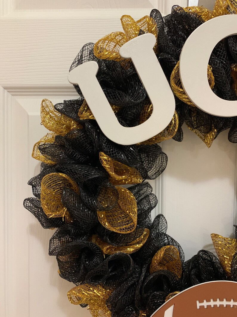 UCF Knights College Football Wreath - Etsy