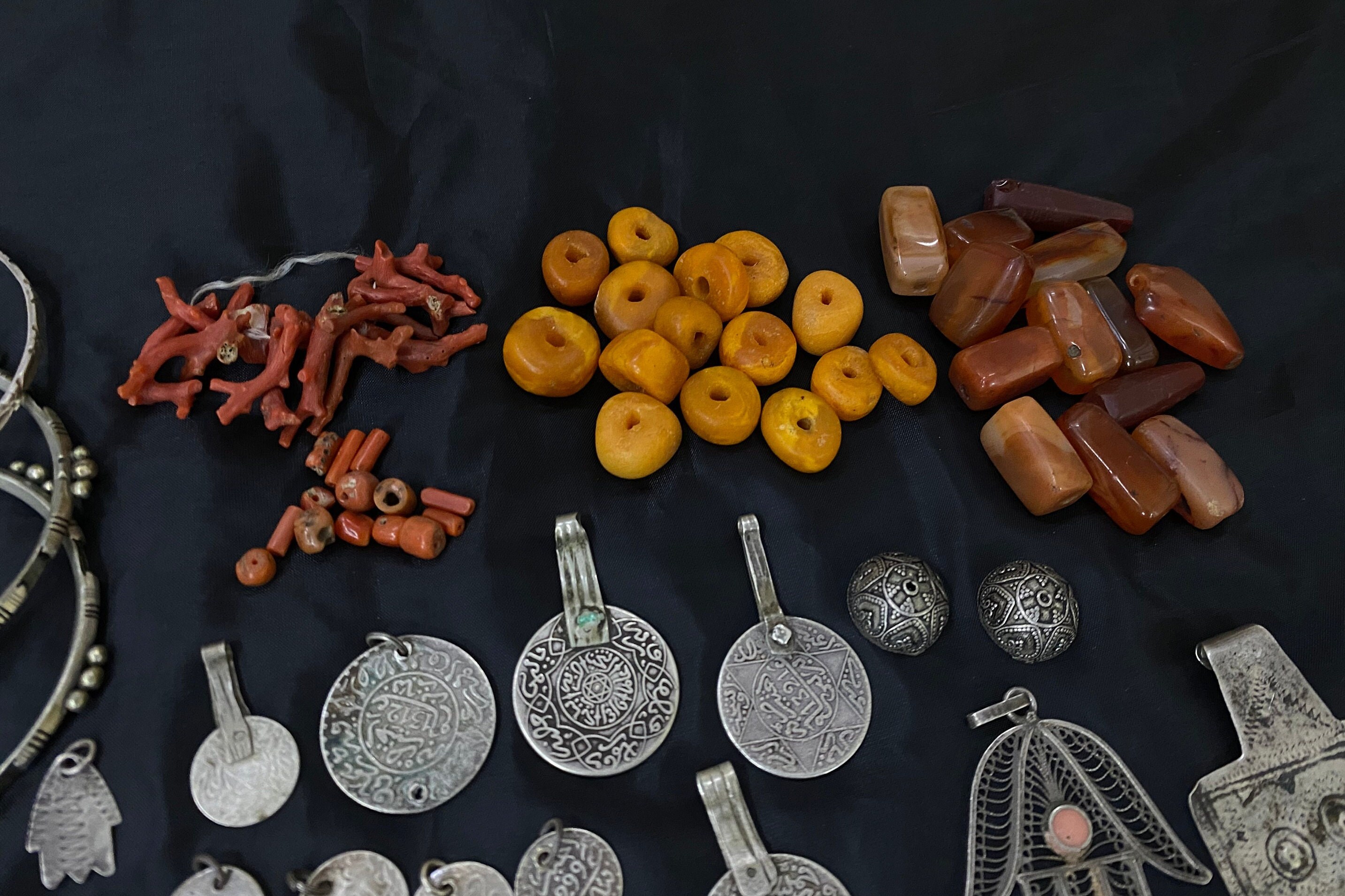 Antique Moroccan Tribal Jewelry Set Berber Coin Pendants - Etsy