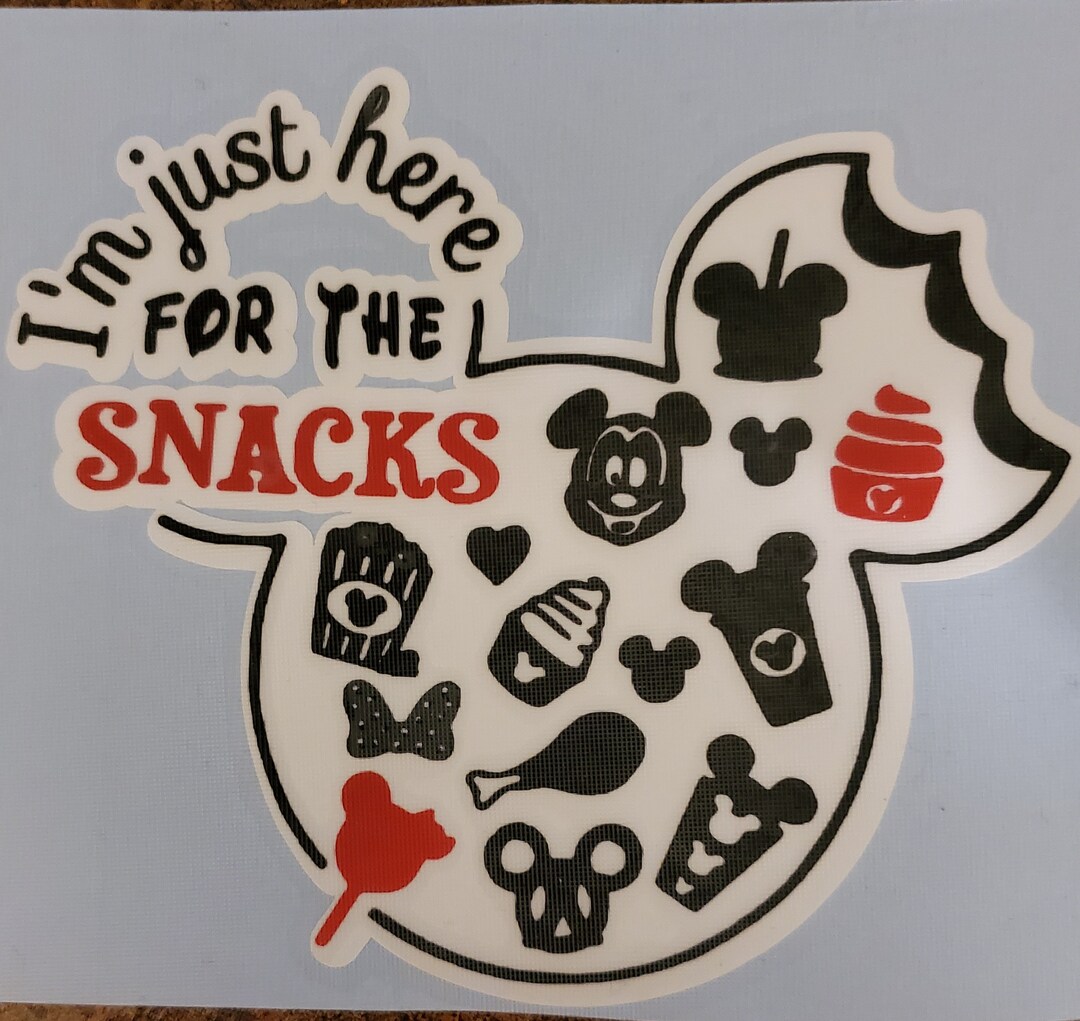 Vinyl Decal - Disney Snacks - Free Shipping - Etsy