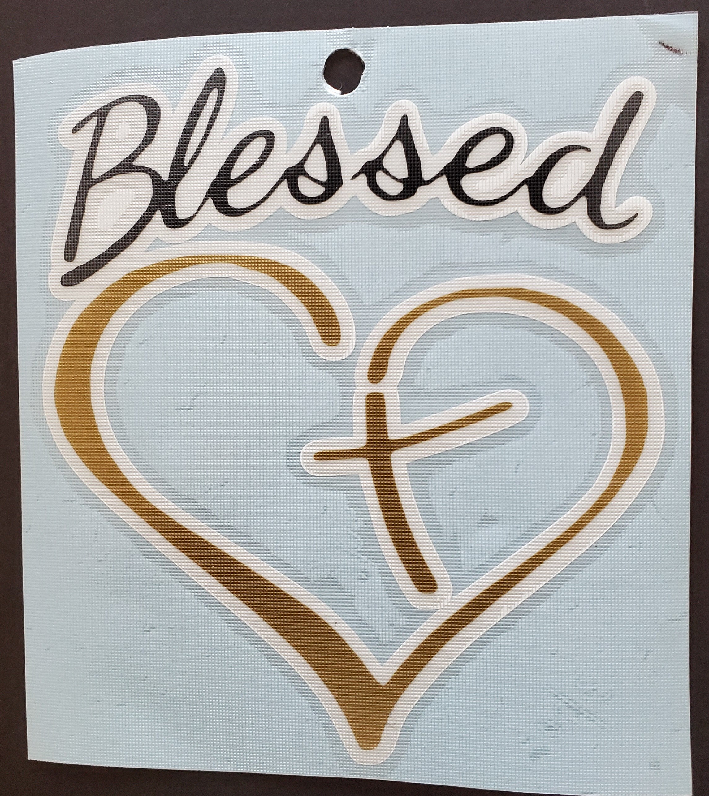 Vinyl Car Decal Blessed Free Shipping - Etsy