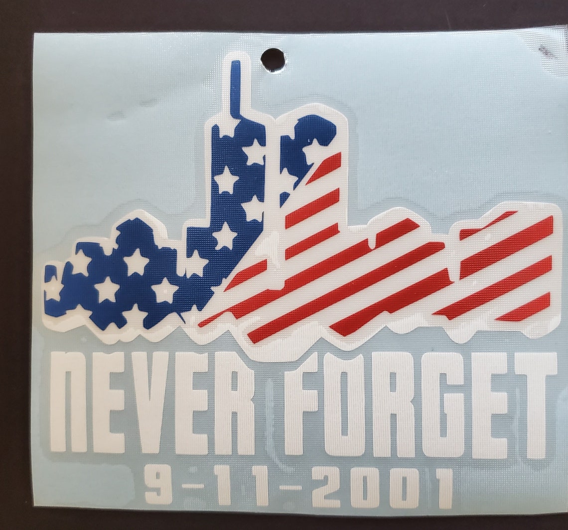 Vinyl decal Never Forget 9/11 Free shipping | Etsy