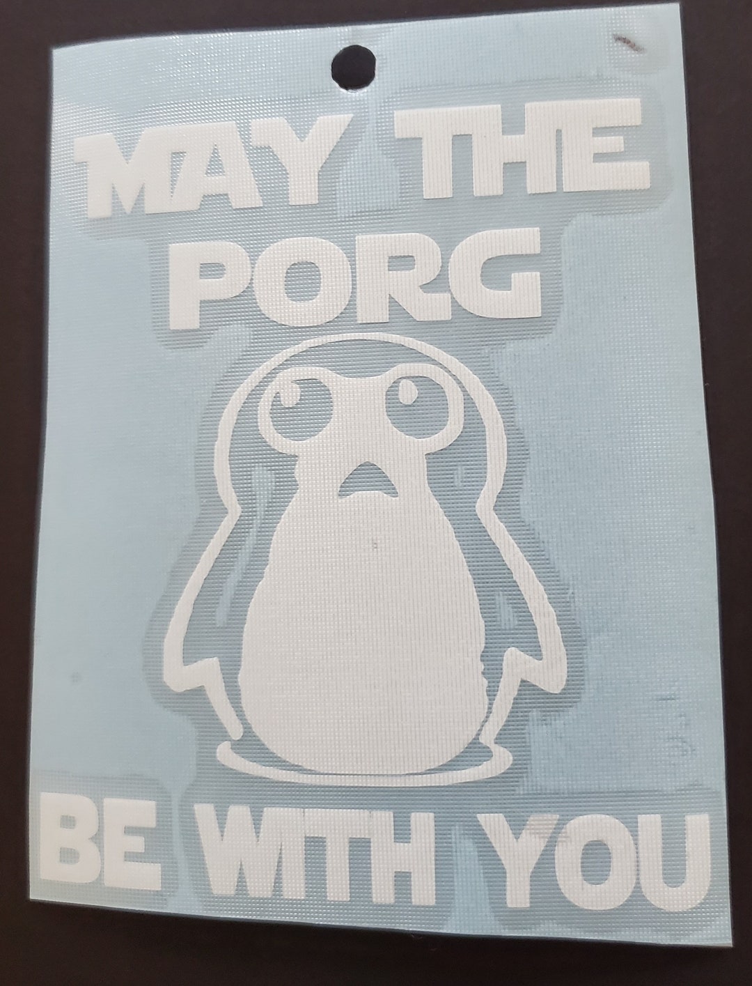 Vinyl Decal - May the Porg Be With You - Free Shipping - Etsy