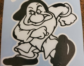 Grumpy Vinyl Decal | Etsy