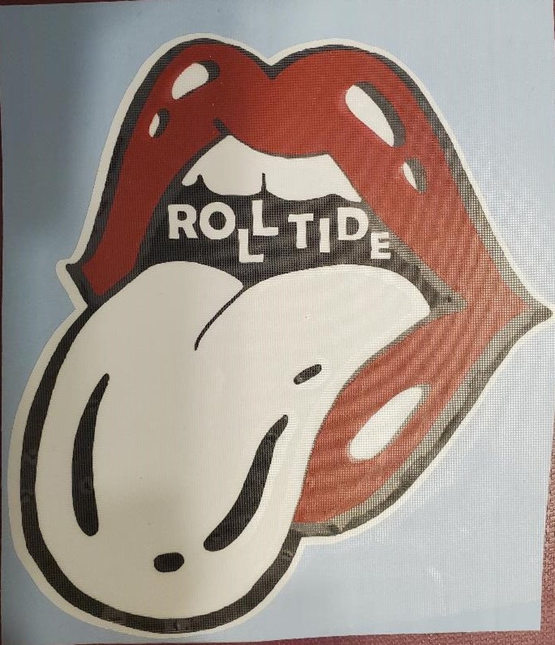 Vinyl Car Decal Alabama Roll Tide Lips Free Shipping - Etsy