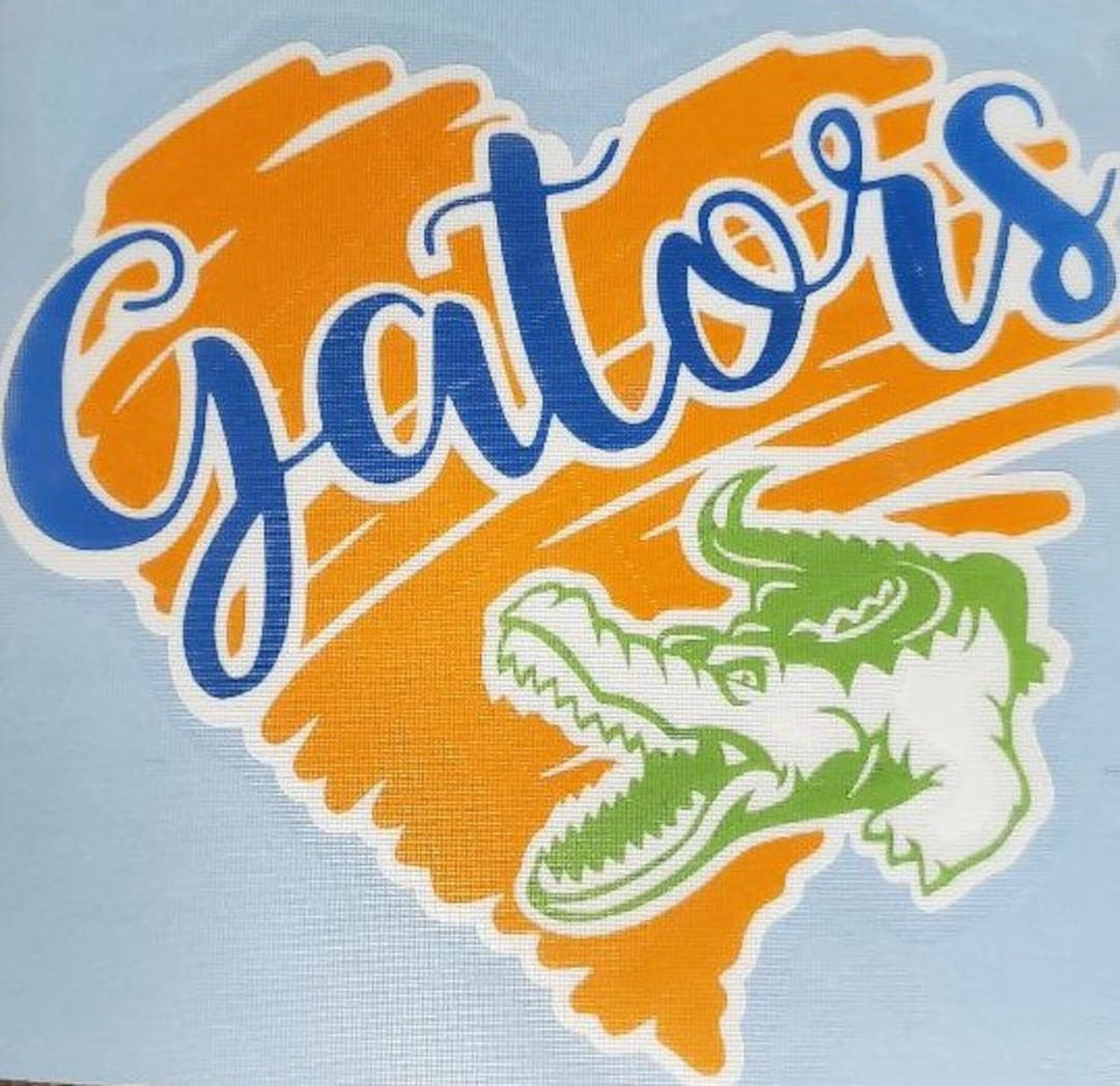 Vinyl Car Decal -florida Gator Heart- Free Shipping - Etsy