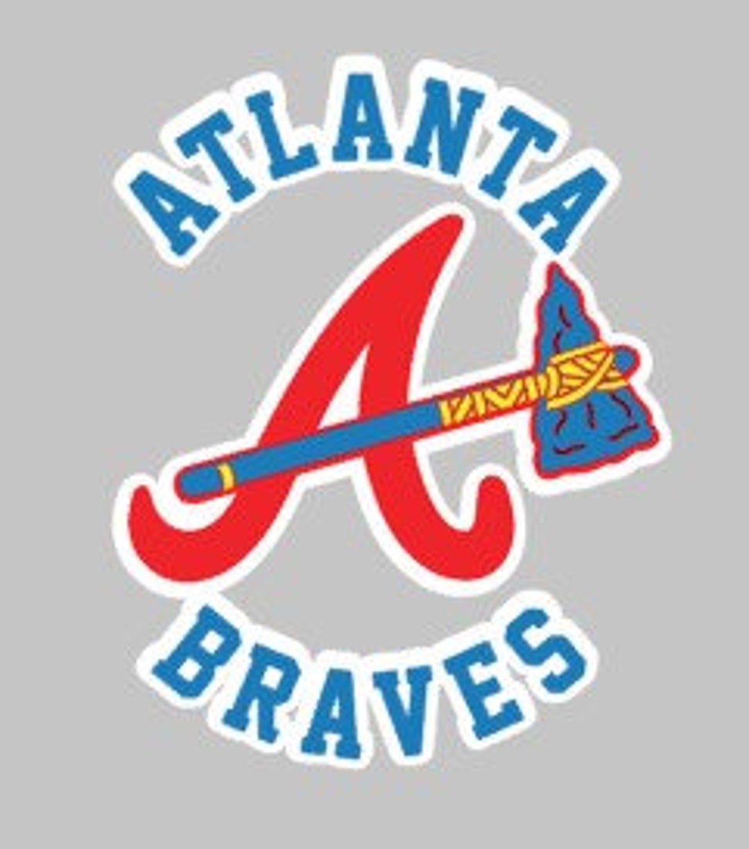 Vinyl Car Decal - Atlanta Braves- Free Shipping - Etsy