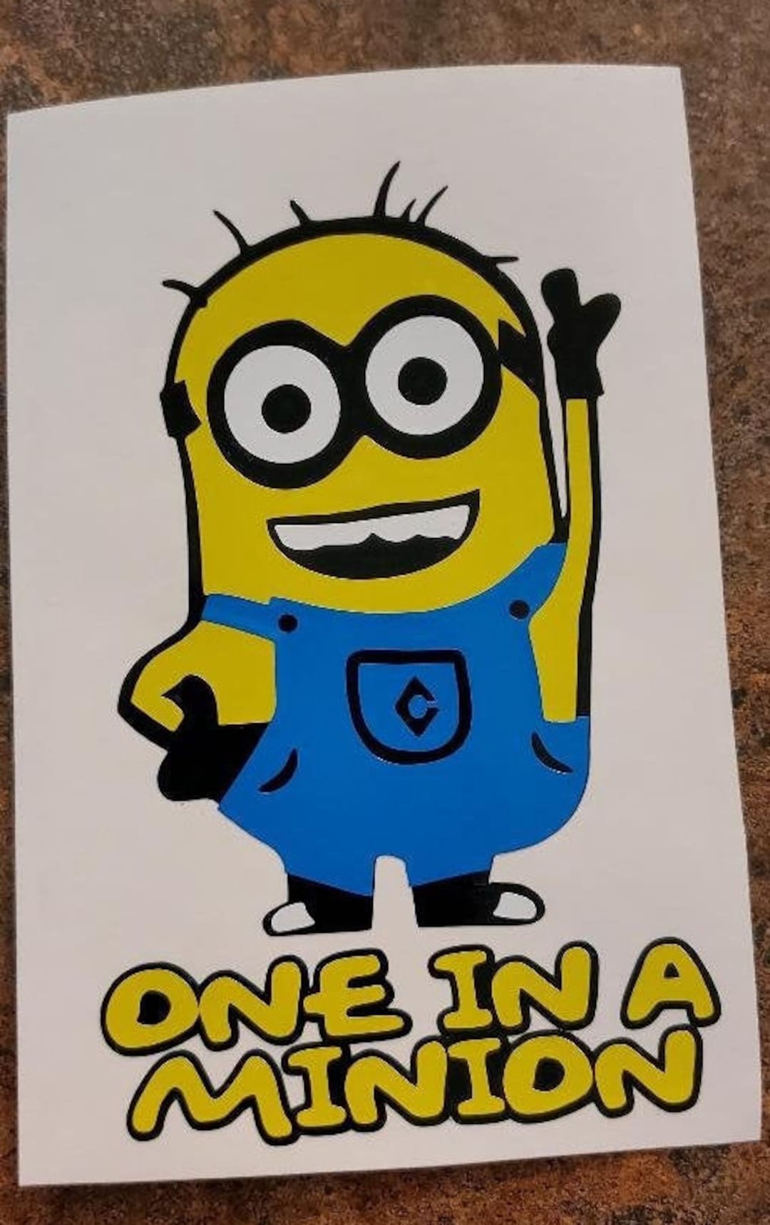 Vinyl Decal - One in a Minion- Free Shipping - Etsy