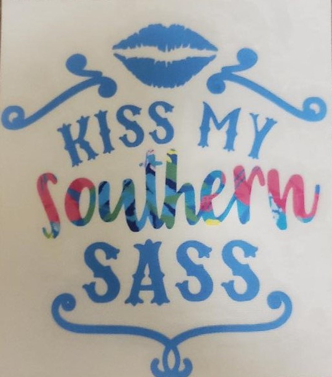 Vinyl Car Decal -kiss My Southern Sass- Free Shipping - Etsy