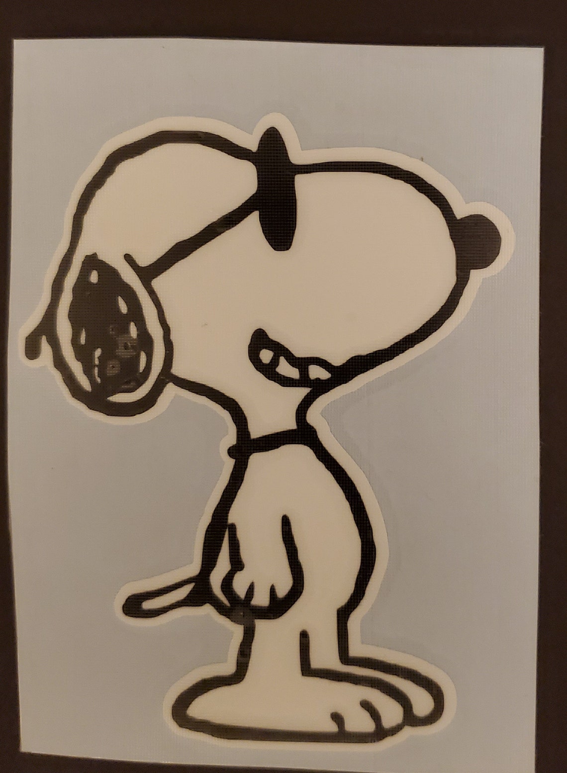 Vinyl Decal Standing Snoopy Free Shipping - Etsy