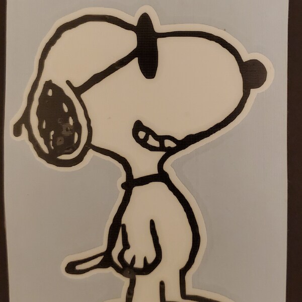 Snoopy Vinyl Decal for Car - Etsy