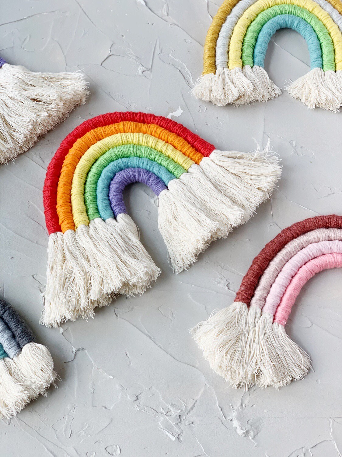DIY Rope Rainbow Wall Hanging . DIY Rope Rainbow Wall Hanging Kit ...