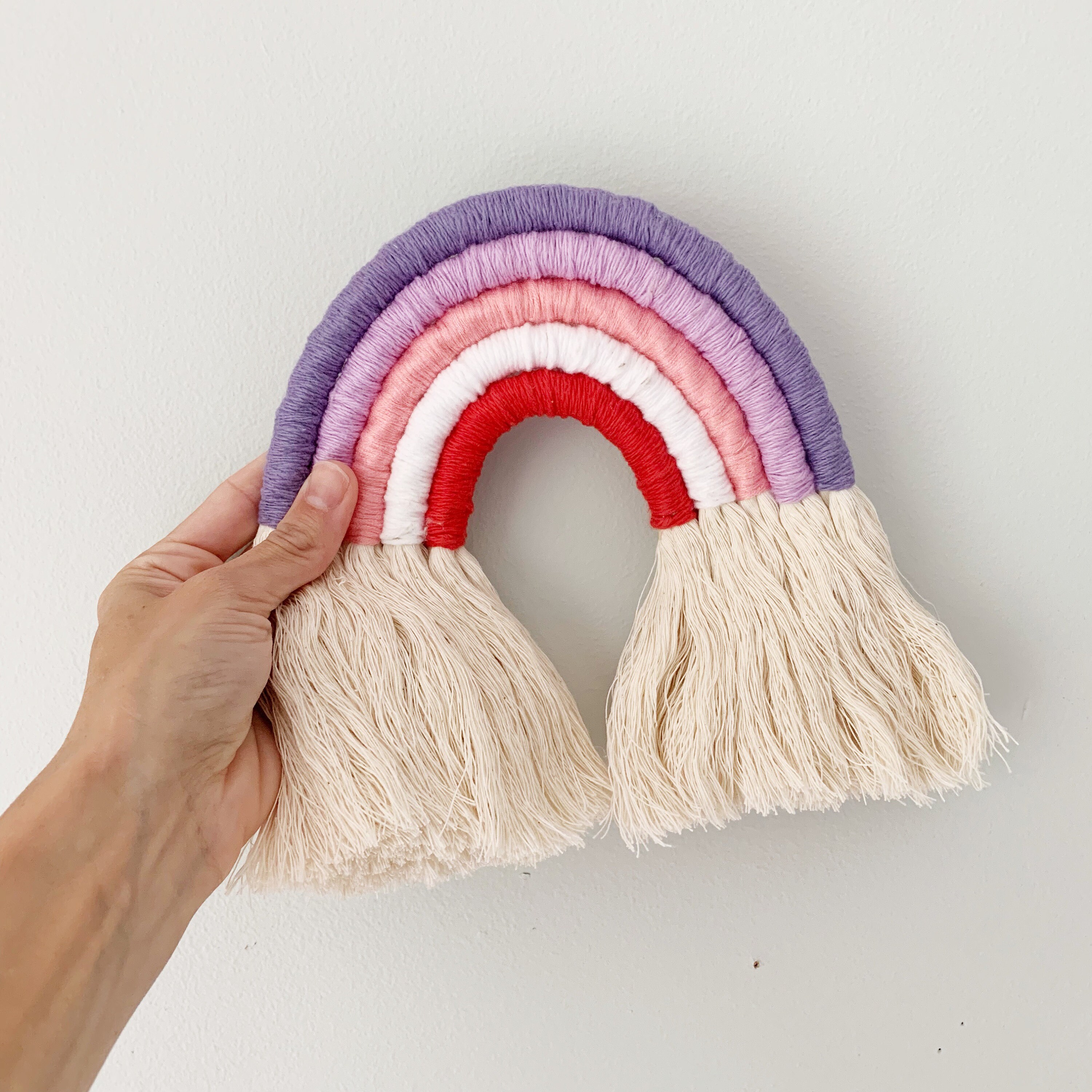 DIY Rope Rainbow Wall Hanging . DIY Rope Rainbow Wall Hanging Kit ...