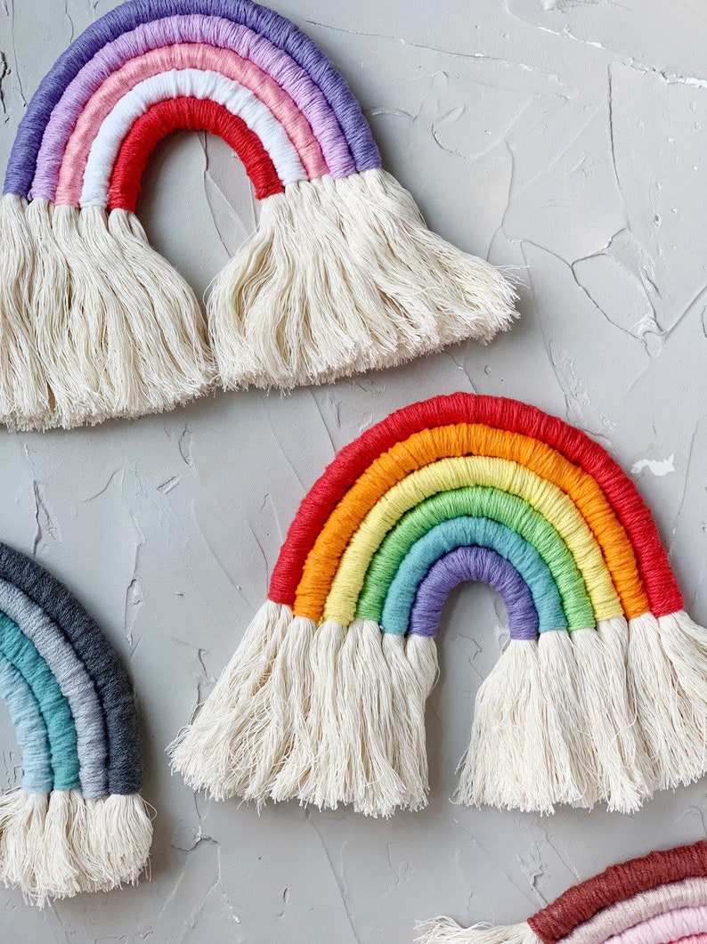 DIY Rope Rainbow Wall Hanging . DIY Rope Rainbow Wall Hanging Kit ...