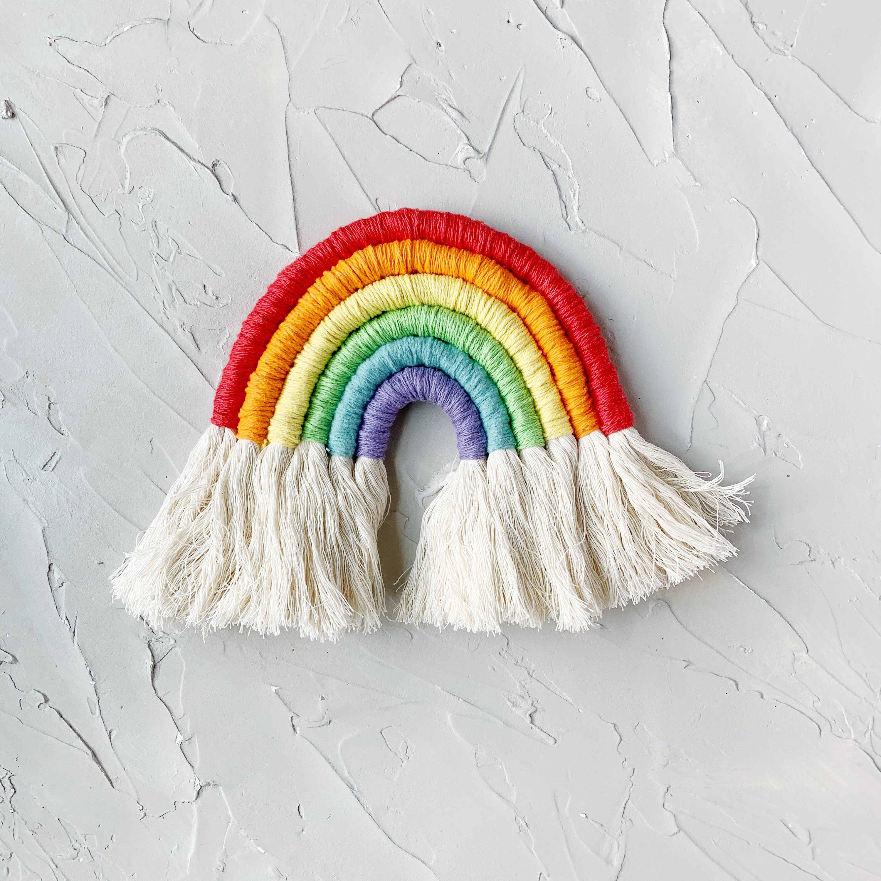 DIY Rope Rainbow Wall Hanging . DIY Rope Rainbow Wall Hanging Kit ...