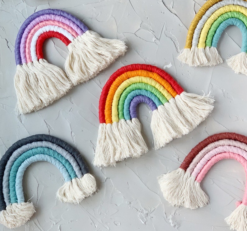 DIY Rope Rainbow Wall Hanging . DIY Rope Rainbow Wall Hanging Kit ...