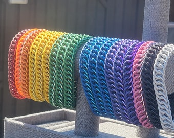Pride Bracelets | Half Persian 4-1 Bracelet | Chainmaille Bracelet ...
