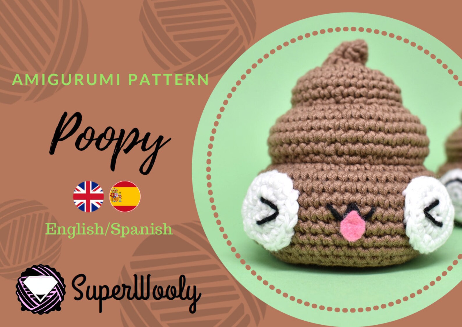 Poopy Crochet Pattern. Poopy Pattern. Poo Crochet. Poo - Etsy